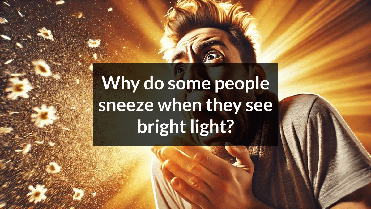 Why do some people sneeze when they see bright light? - Curiosity Unlocked
