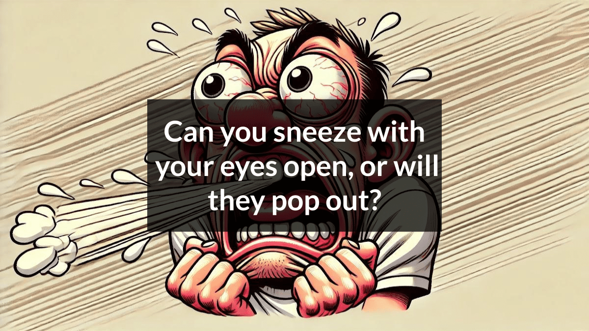 Can you sneeze with your eyes open, or will they pop out? - Curiosity ...