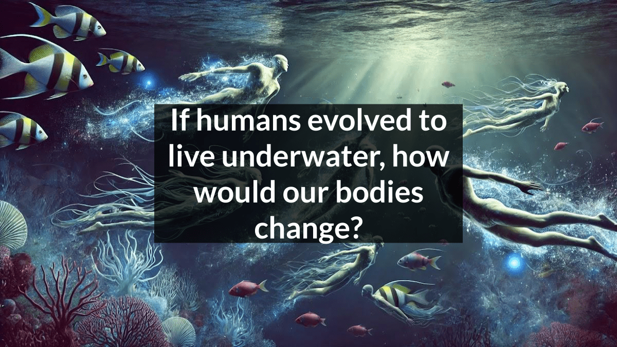 If humans evolved to live underwater, how would our bodies change ...