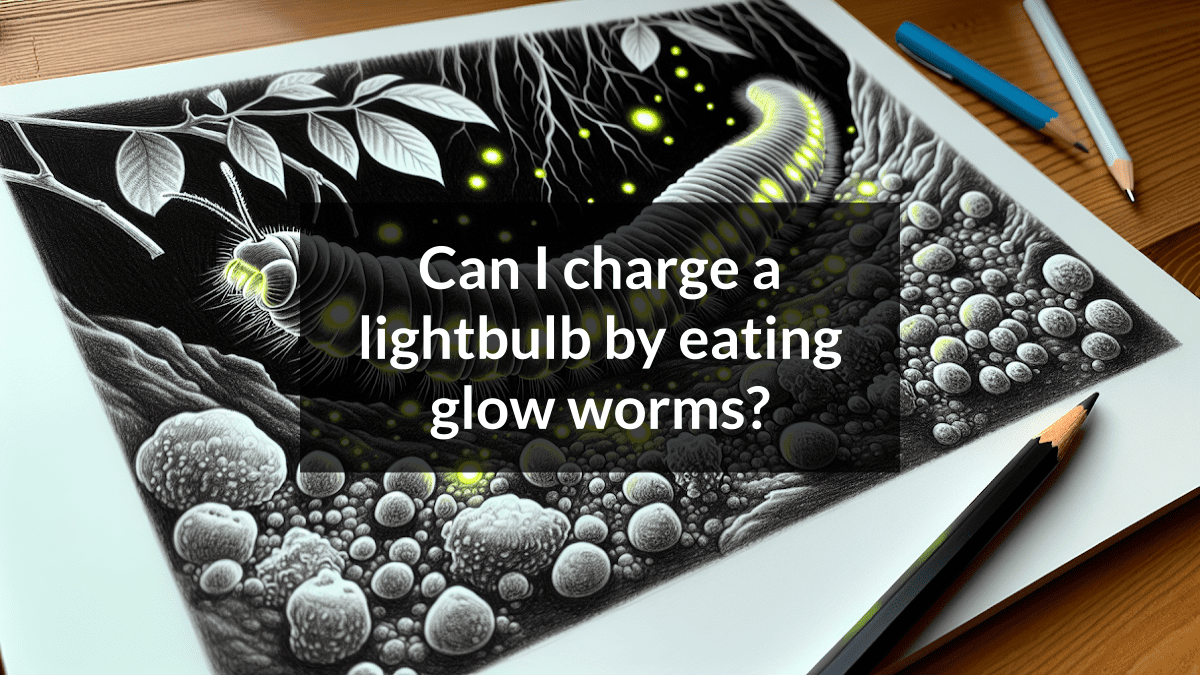 Can I charge a lightbulb by eating glow worms? - Curiosity Unlocked